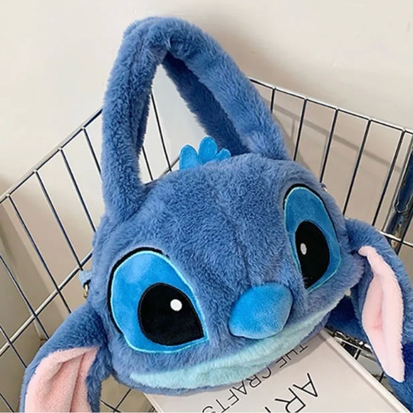 Accessories | Disney Stitch Super Plush Crossbody Purse With ...